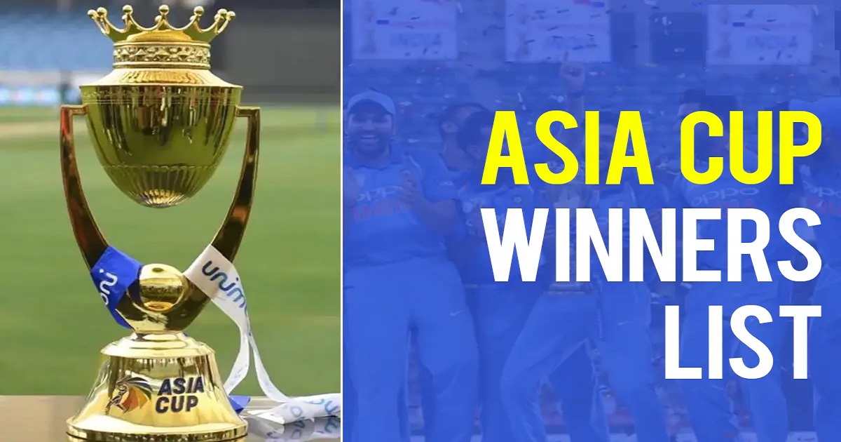 Asia Cup Cricket Roll of Honor 1984-2023 - Bracket Post